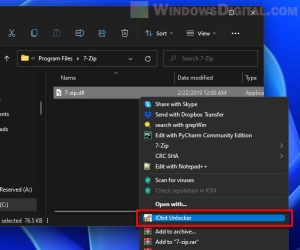 7-Zip.dll Won't Delete After Uninstall, How to Delete it?