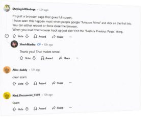 "Windows locked due to unusual activity" Scam