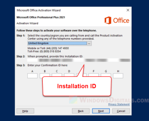 How to Activate Microsoft Office 2021 or 2019 by Phone