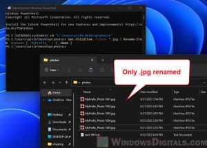 Add Suffix/Prefix to All Files in a Folder in Windows 11/10