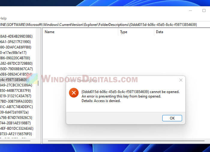 Windows Registry Key Windows Registry Key