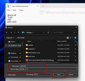 How to Force a Crash on Windows 11 using CMD Batch Files