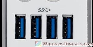 What do the Red USB Ports (SS10) mean on my PC?