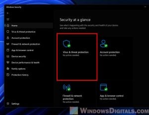 Virus and Threat Protection Missing in Windows 11
