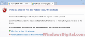 Fixing Website's Security Certificate Error on Windows 11/10