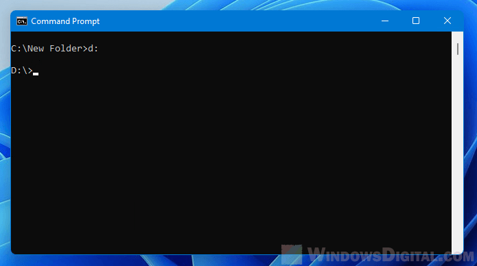 How To Change Directory Drive In CMD On Windows 11