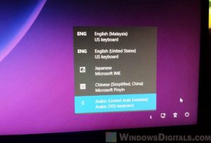 Can't login to Windows, Password in another language