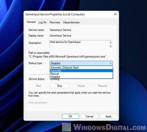 Services.msc "Startup Type" Greyed Out in Windows 11 or 10