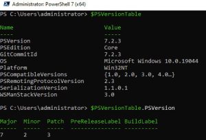 Command Line to Update PowerShell 7 in Windows 11/10