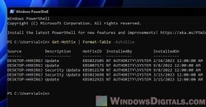 How to Check if a KB Update is Installed in Windows 11