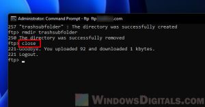 Using FTP via Command Line (CMD) on Windows 11