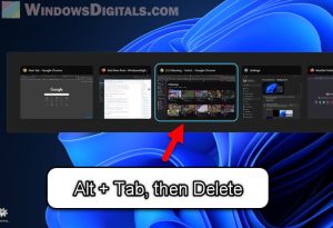 How to Close a Window While Alt + Tab (Win 11)