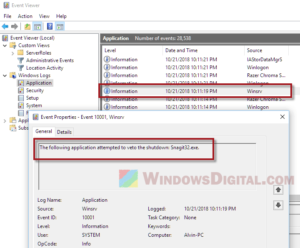 Closing 1 App and Shutting Down in Windows 11/10 (Fix)