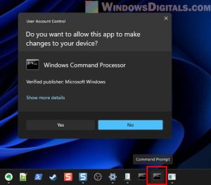 Pin Batch File or CMD (Admin) to Taskbar in Windows 11