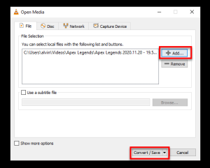 VLC could not open the mpga/mp4v/mp4a audio encoder