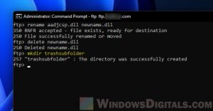 Using FTP via Command Line (CMD) on Windows 11
