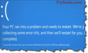 CRITICAL_PROCESS_DIED BSOD on Windows 11/10