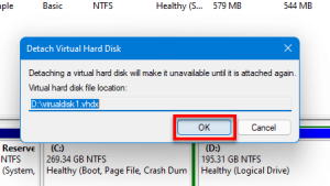 How to Open or Delete VHDX/VHD File in Windows 11