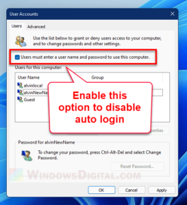 How to Auto Login Windows 11 Without Password or PIN