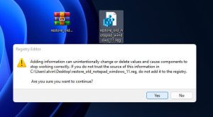 How to Restore Old Legacy Notepad in Windows 11