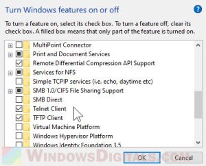 How to Install Telnet via CMD or PowerShell in Windows 11