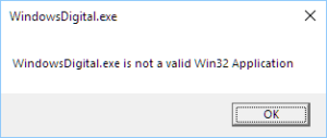 "Exe Is Not a Valid Win32 Application" on Windows 11/10