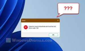 Failed to load OnlineFix64.dll from the list. Error code: 126