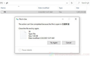 How to Force Delete a File in Use by Another Program on Windows 11/10