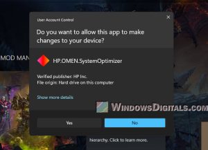 HP.OMEN.SystemOptimizer UAC keeps popping up?