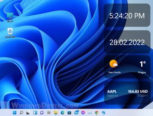 How to Add Widgets to Desktop in Windows 11