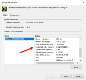 Nvidia control panel windows 10 total memory memory free - republicpasa