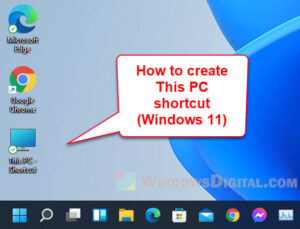 How to Create "This PC" Shortcut on Desktop in Windows 11