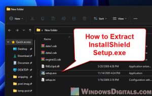 How to Extract InstallShield Setup.exe