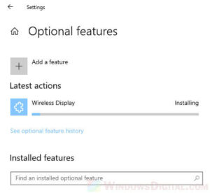 How to Add Wireless Display Feature in Windows 10/11