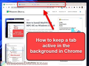 How to Keep a Tab Active in Chrome