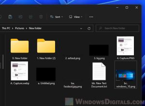 Can I Manually Sort Files in a Folder in Windows 11?