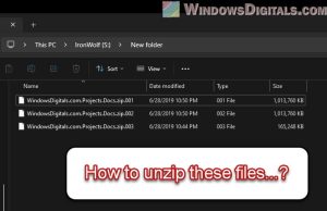 How to Open and Unzip zip.001 zip.002 Files?