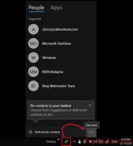 How To Remove The People Icon From Windows 10 Taskbar