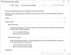 How to Turn On Network Discovery and File Sharing in Windows 10