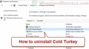 How to Uninstall Cold Turkey During a Block