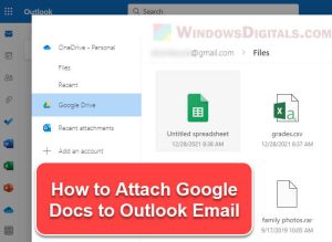How to Use Google Docs with Outlook Email (Attach)