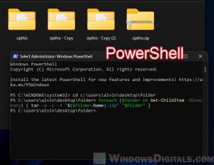 Use Tar to Create Zip Archive Files in Windows 11