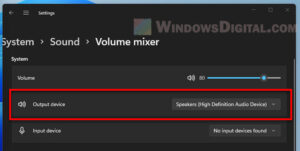 How to Change Output Device For Different Apps on Windows 11