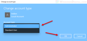 Create local admin account without password in Windows 11/10