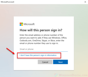 Create local admin account without password in Windows 11/10