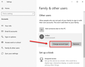 Create local admin account without password in Windows 11/10