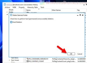 Deleting or Hiding Default Folders in Outlook