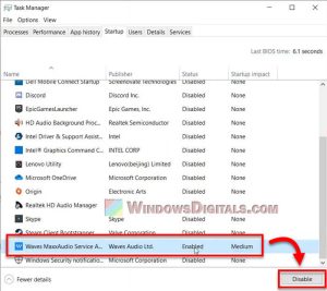 WavesSvc64.exe High CPU & Memory Usage in Windows 11