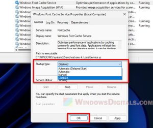 Windows Font Cache Service Failed to Start and High CPU