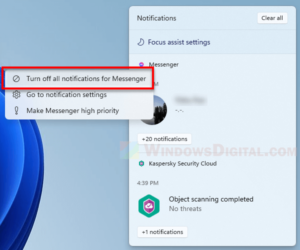 How to Disable Desktop Pop Up Notifications on Windows 11